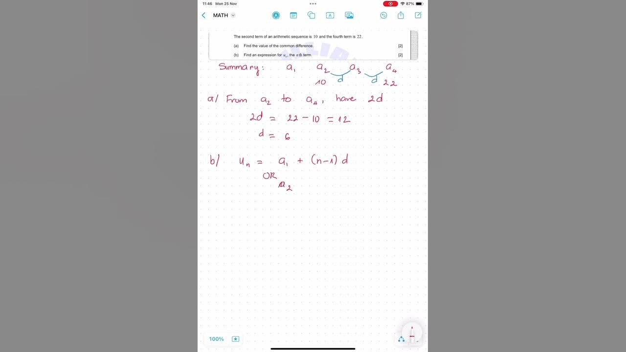 ARITHMETIC SEQUENCE - YouTube