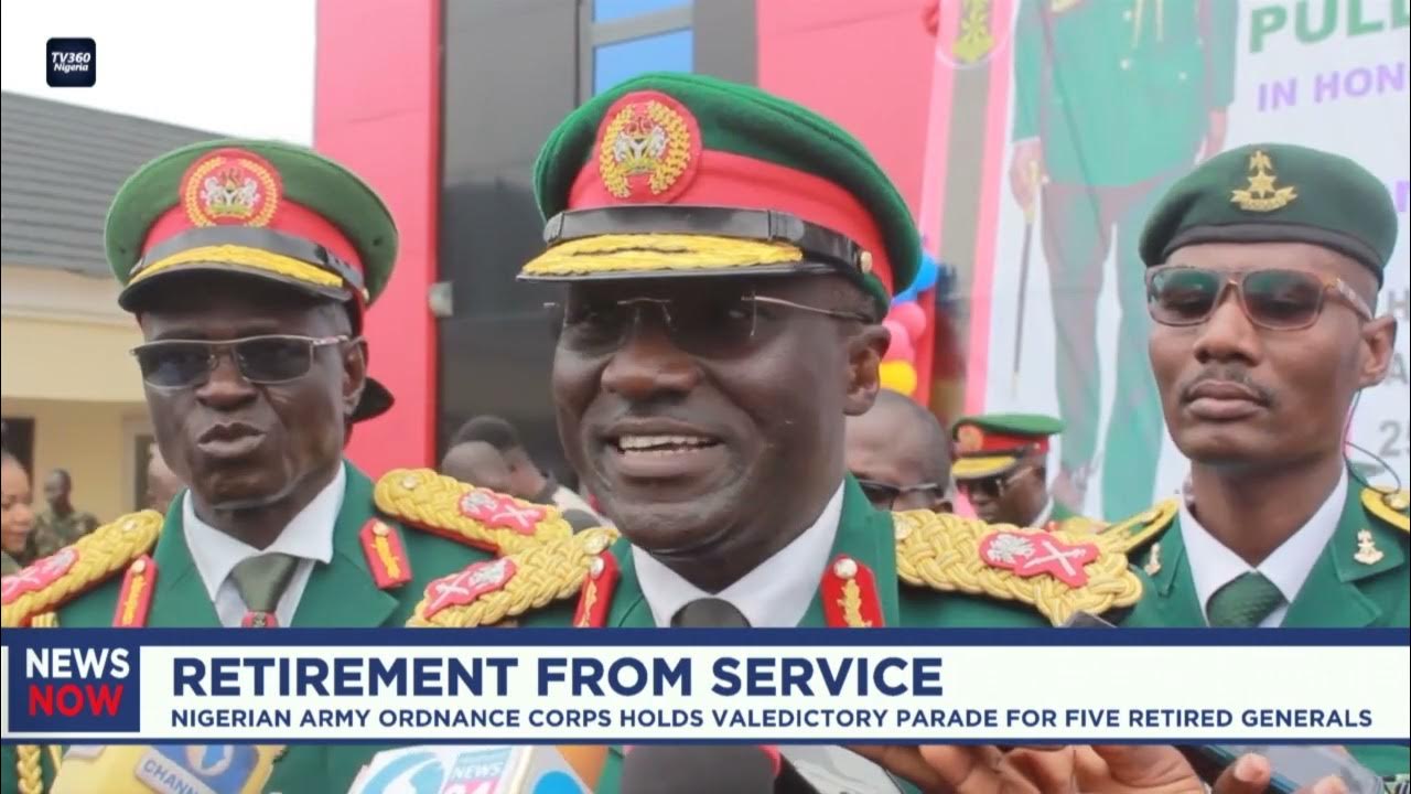 Nigerian Army Ordnance Corps Holds Valedictory Parade for Five Retired Generals - YouTube