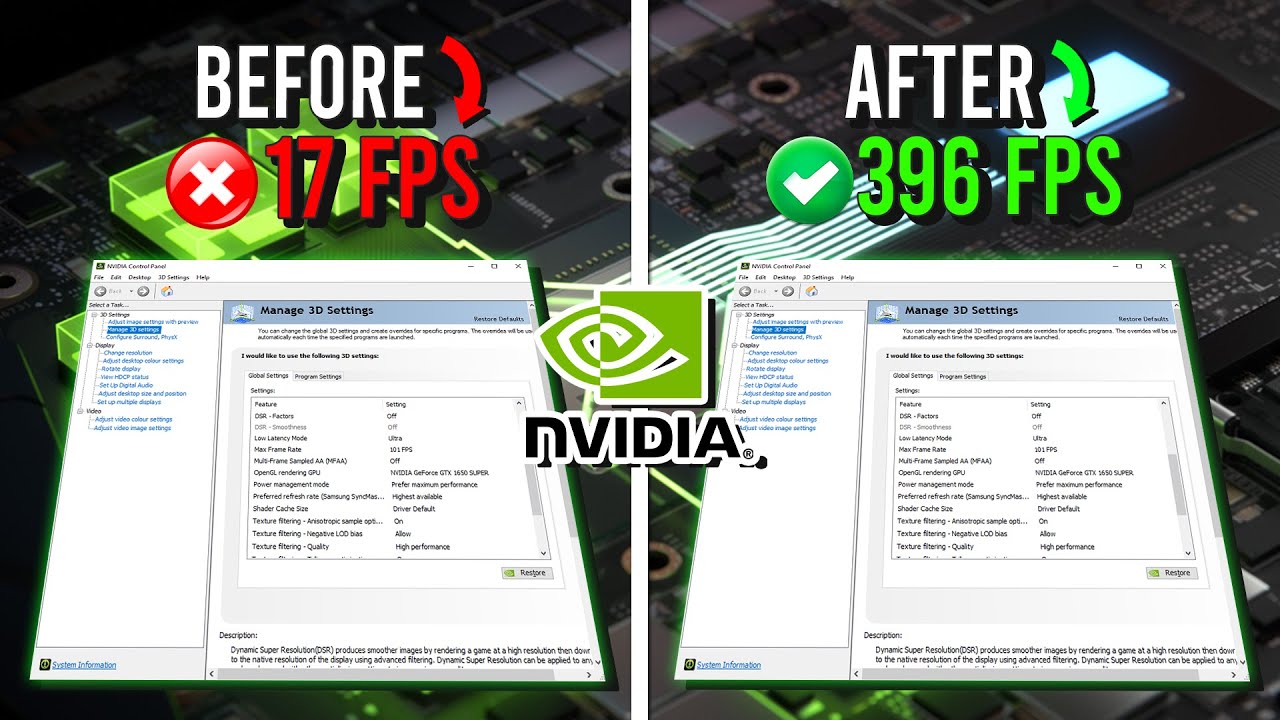 🔧 NVIDIA CONTROL PANEL: BEST SETTINGS TO BOOST FPS FOR GAMING 🔥 ...