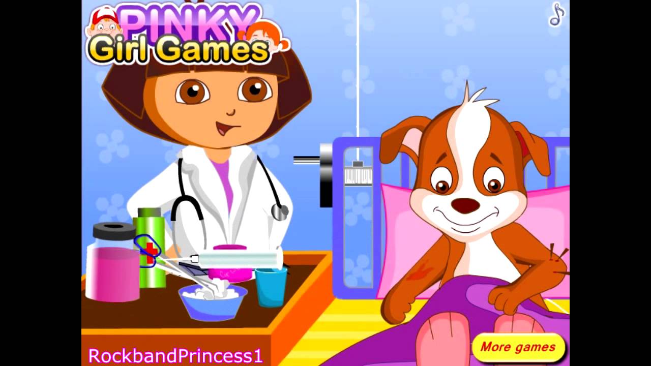 Dora The Explorer Online Games Dora Pet Doctor Game - YouTube