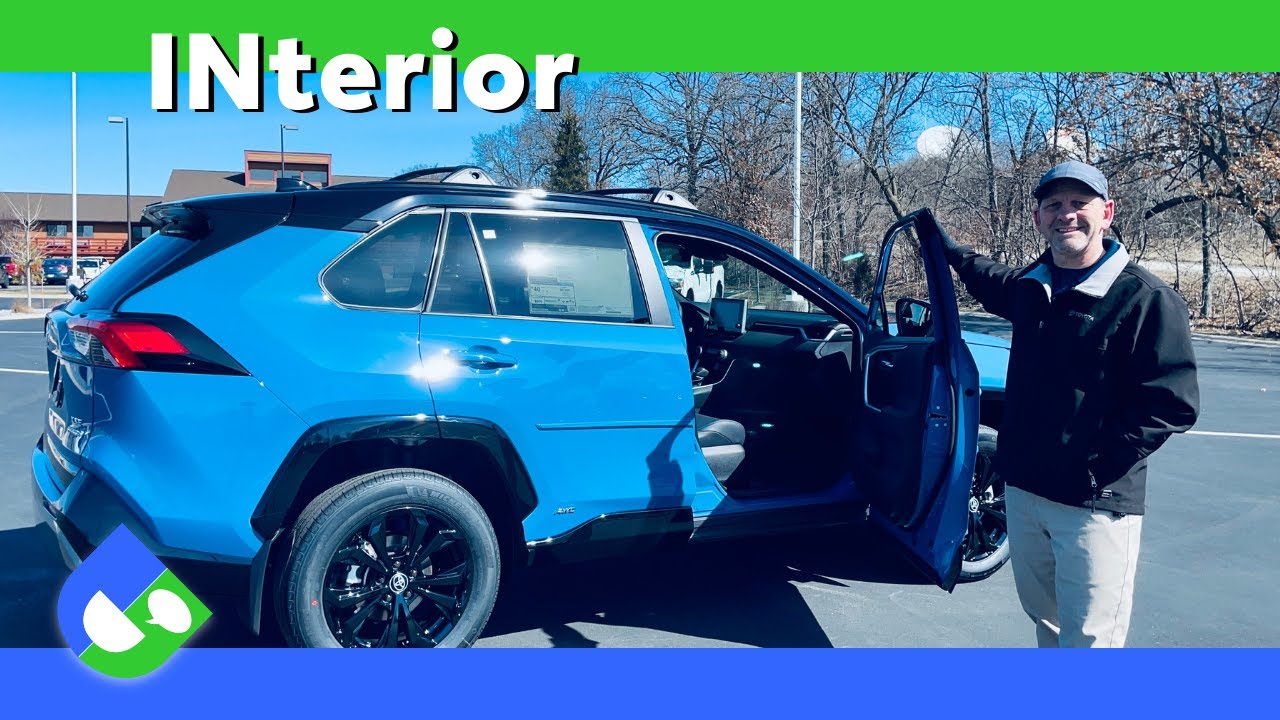 *INTERIOR REVIEW 2022 RAV4 XSE Hybrid by Toyota - YouTube