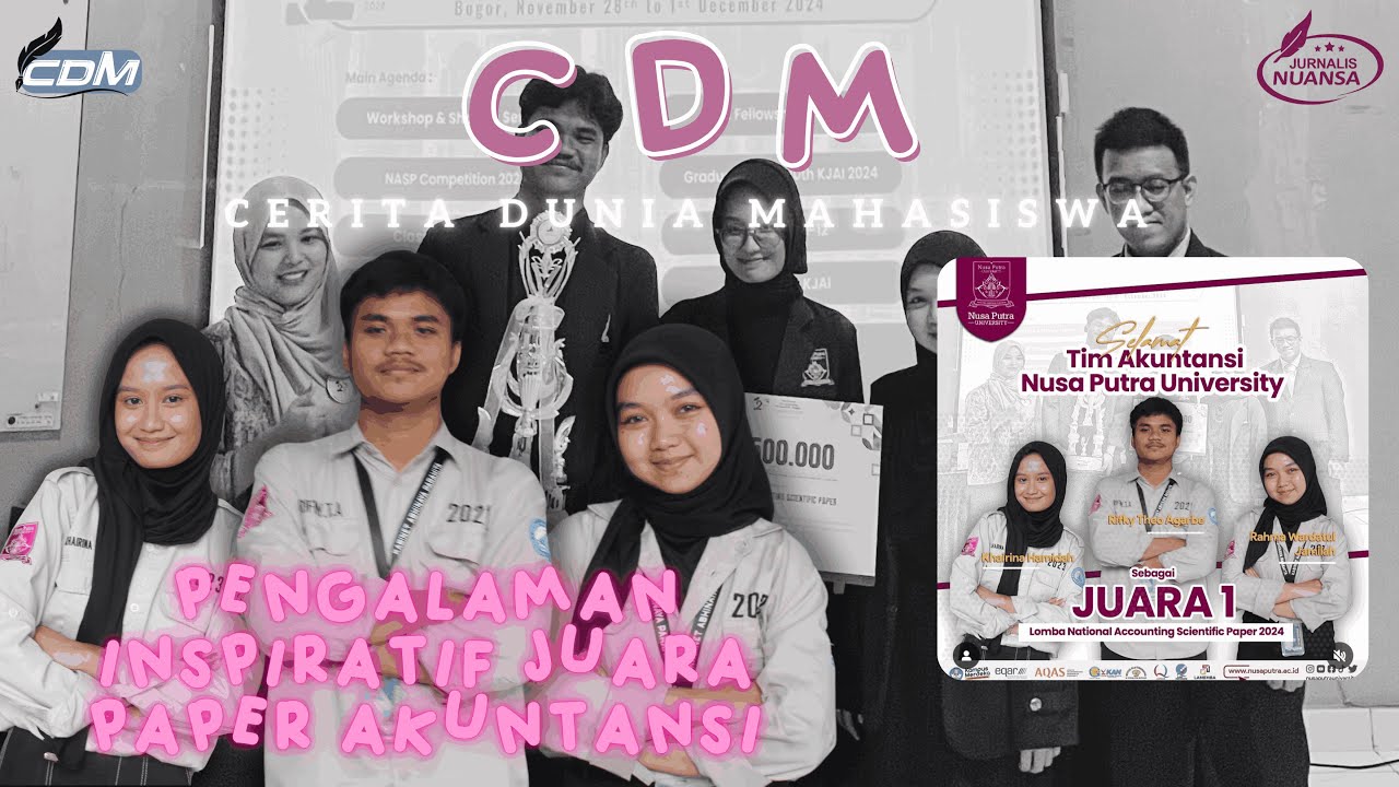 Pengalaman Inspiratif Juara Paper Akuntansi || CDM (Dunia Mahasiswa ...