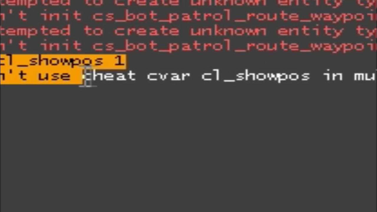 RIP cl_showpos 1 - YouTube