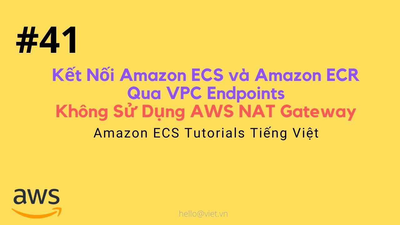 #43 Cấu Hình Amazon ECS kết nối Amazon ECR và Amazon CloudWatch qua VPC ...