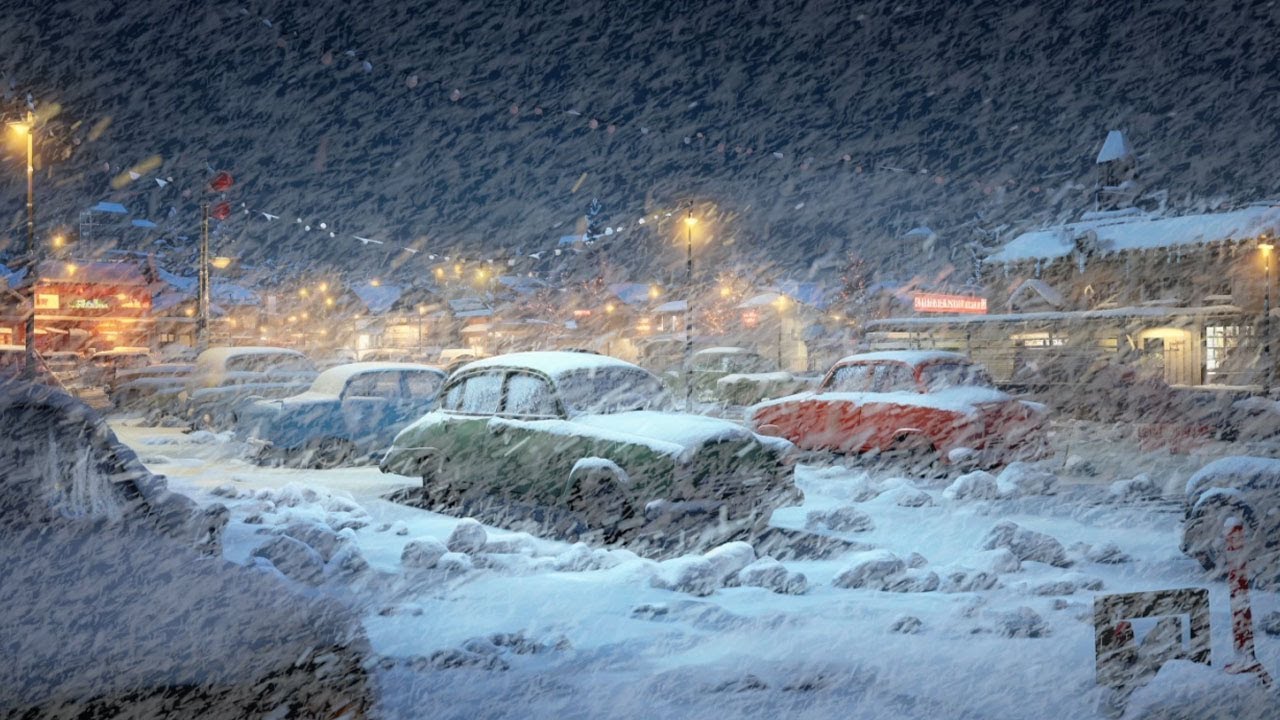 Cold blizzard sounds, howling wind and falling snow | Nature sounds for ...