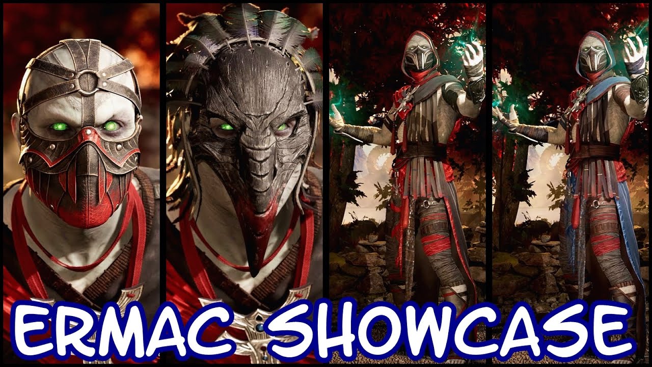 Ermac Showcase - Gear & Skins (Rank 20) - Mortal Kombat 1 - YouTube