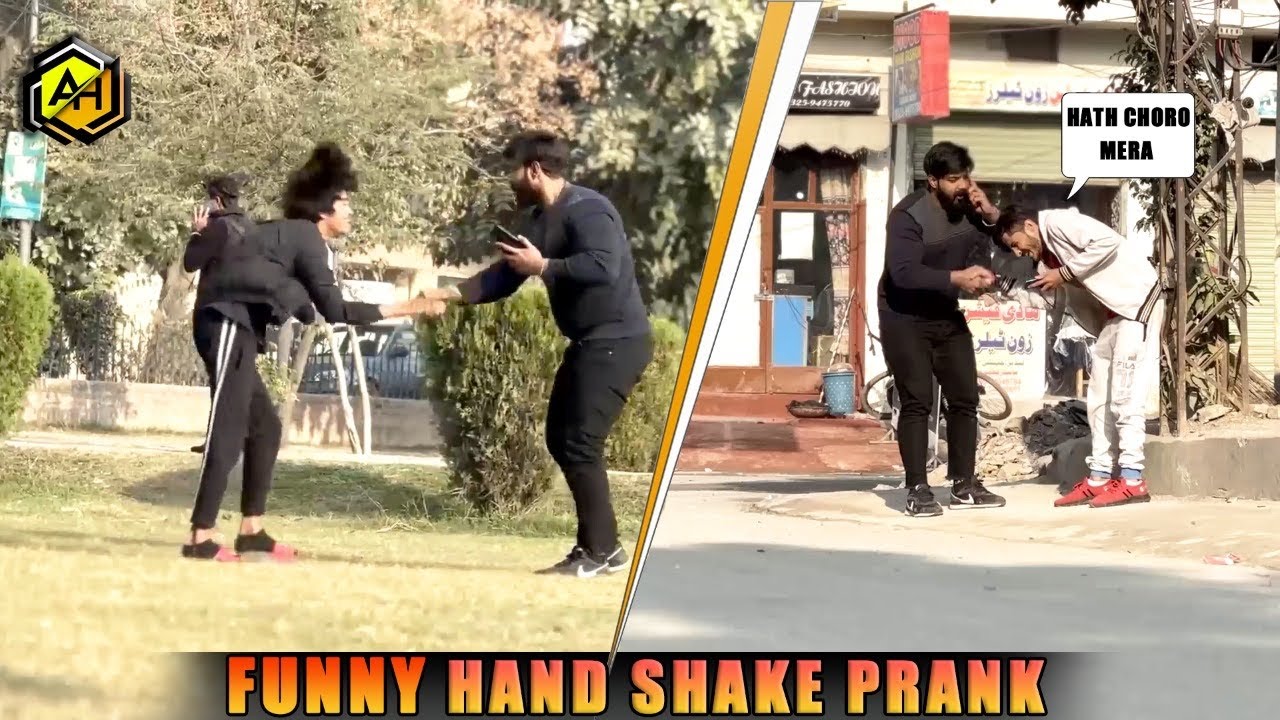 Funny Hand-Shake Prank | Funny Reactions | Ali Zaib Hashmi - YouTube