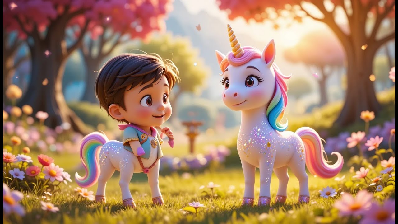 There Was a Little Unicorn Who Wants to Play Rhyme Song | PopularRhyme ...