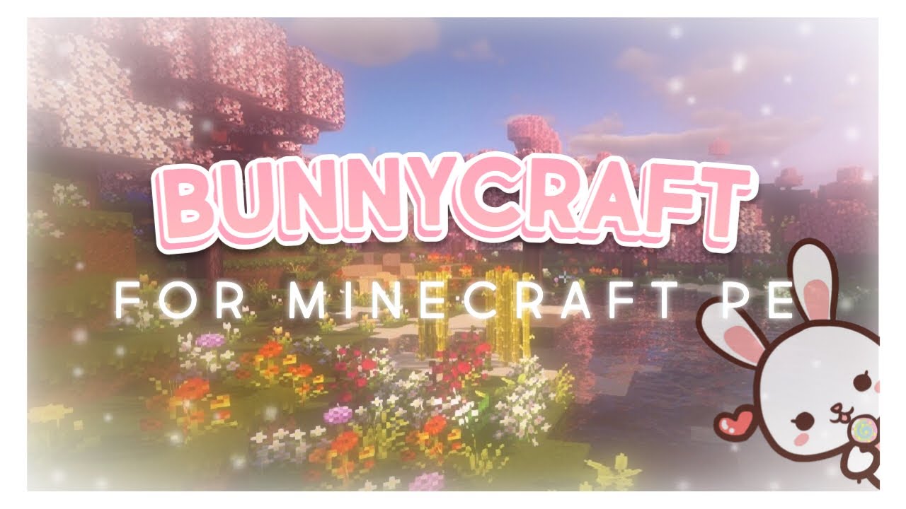 bunnycraft texture pack for minecraft pe ☁️🐰💕 [cute pink mcpe ...