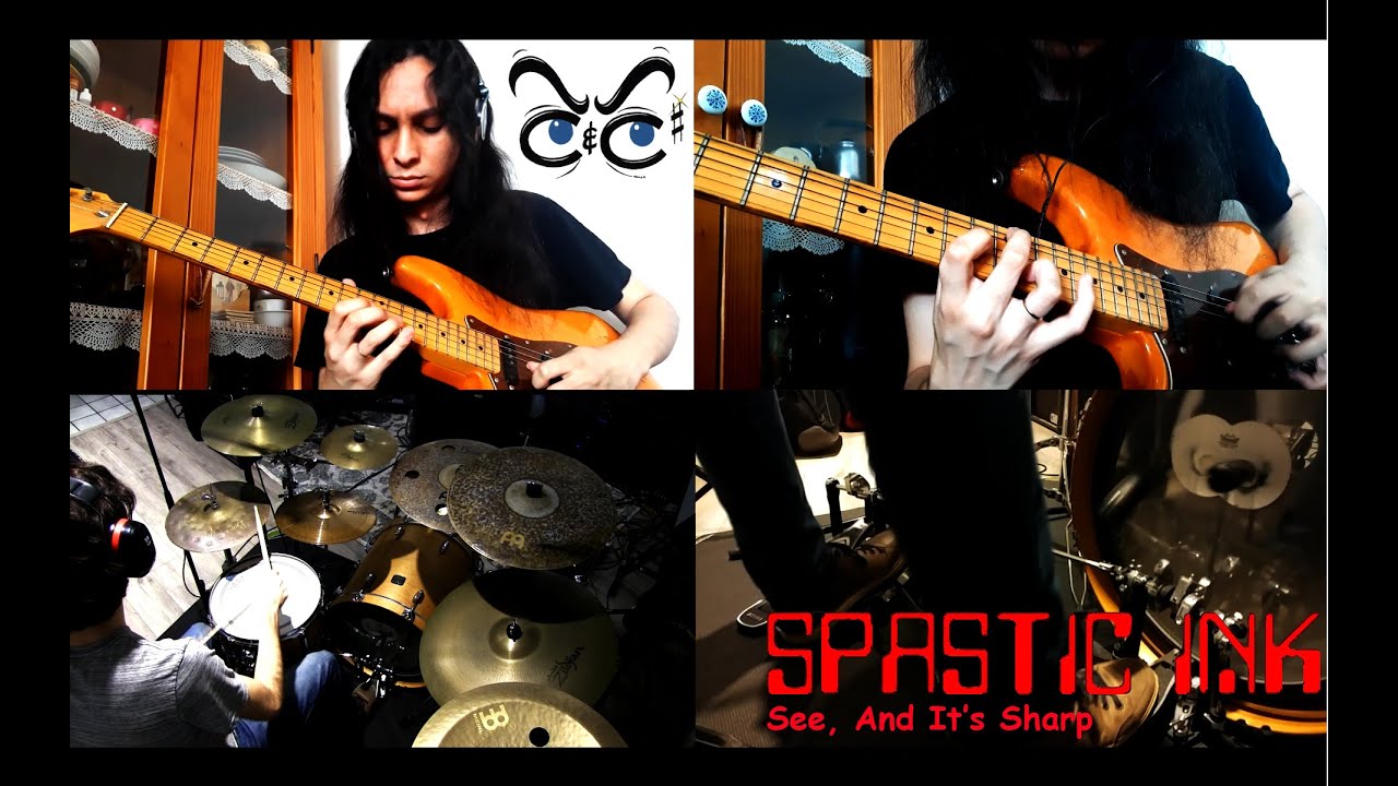 See, And It's Sharp! - Spastic Ink (Drums and guitar/split-screen cover ...