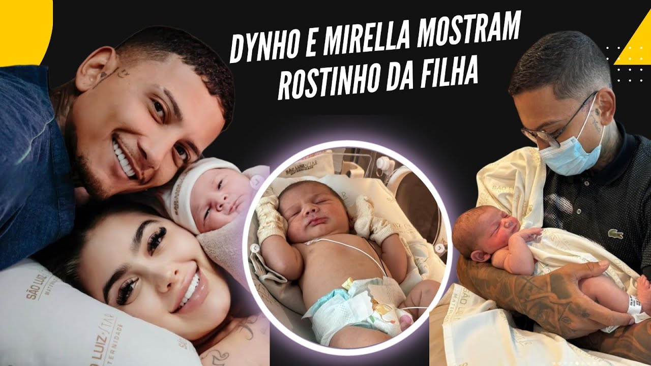 Linda! MC Mirella e Dynho Alves mostram o rosto da filha pela primeira ...