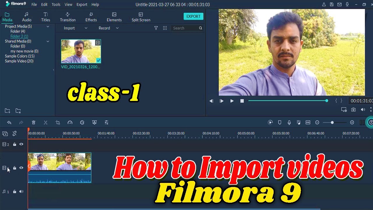 How to import video and audio for filmora 9 Editing | Lesson no-1 - YouTube