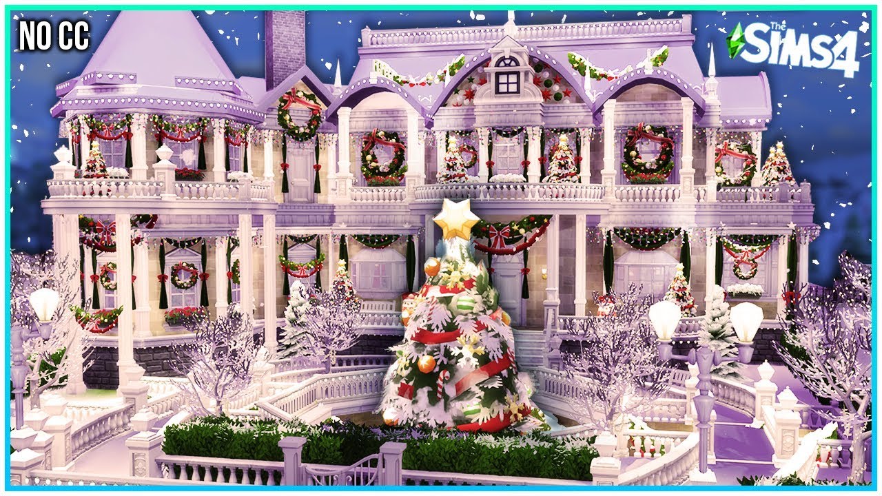 Christmas Family Home - Sims 4 Speed Build [Wintercrest Collab] | Kate ...