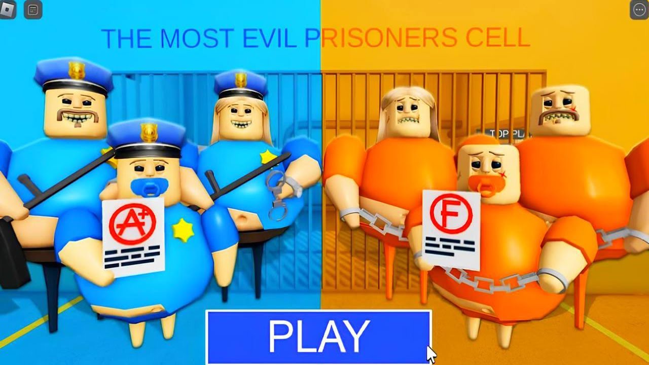 POLICE TEAM vs CRIMINAL TEAM in BARRY'S PRISON RUN! Full Play ...