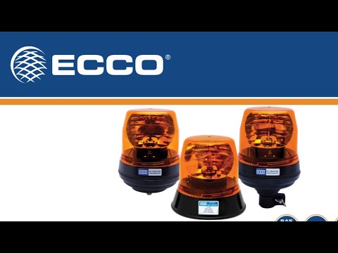 Ecco 5813A-MG Demo (Ecco 5800) SAE Class 1 - Amber Emergency Rotating ...
