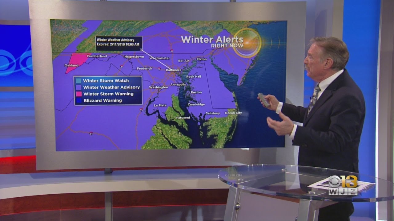 WJZ's Weather Team Has Your Winter Mix Forecast Into This Week - YouTube