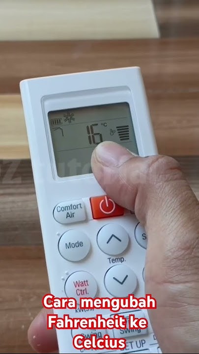 Cara mengubah suhu fahrenheit ke celcius - YouTube