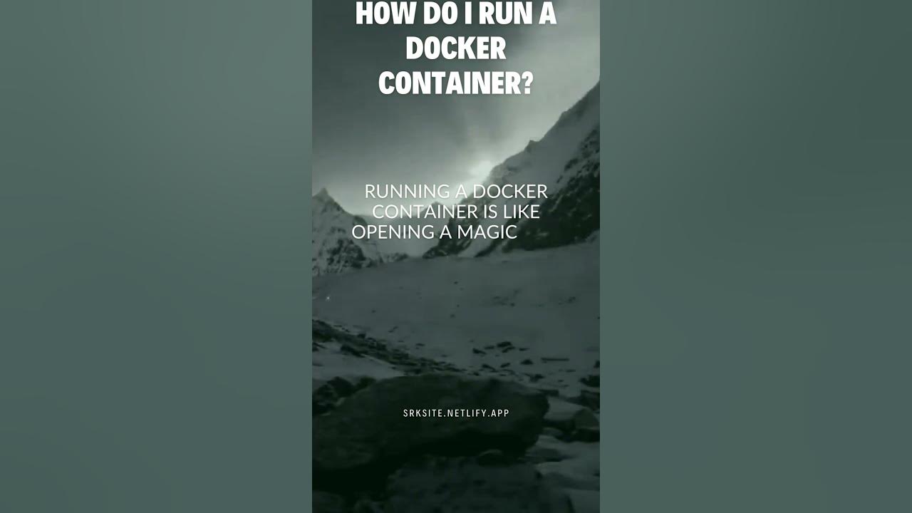 How to run docker container? #shorts - YouTube