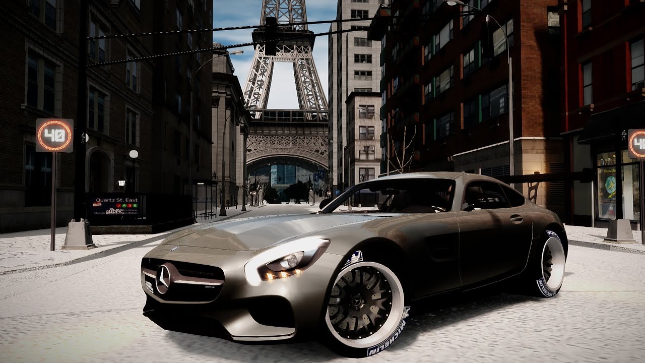 GTA 4 eiffel tower Mercedes AMG GT Sound ShowCase GTA Hip Hop Music GTA ...