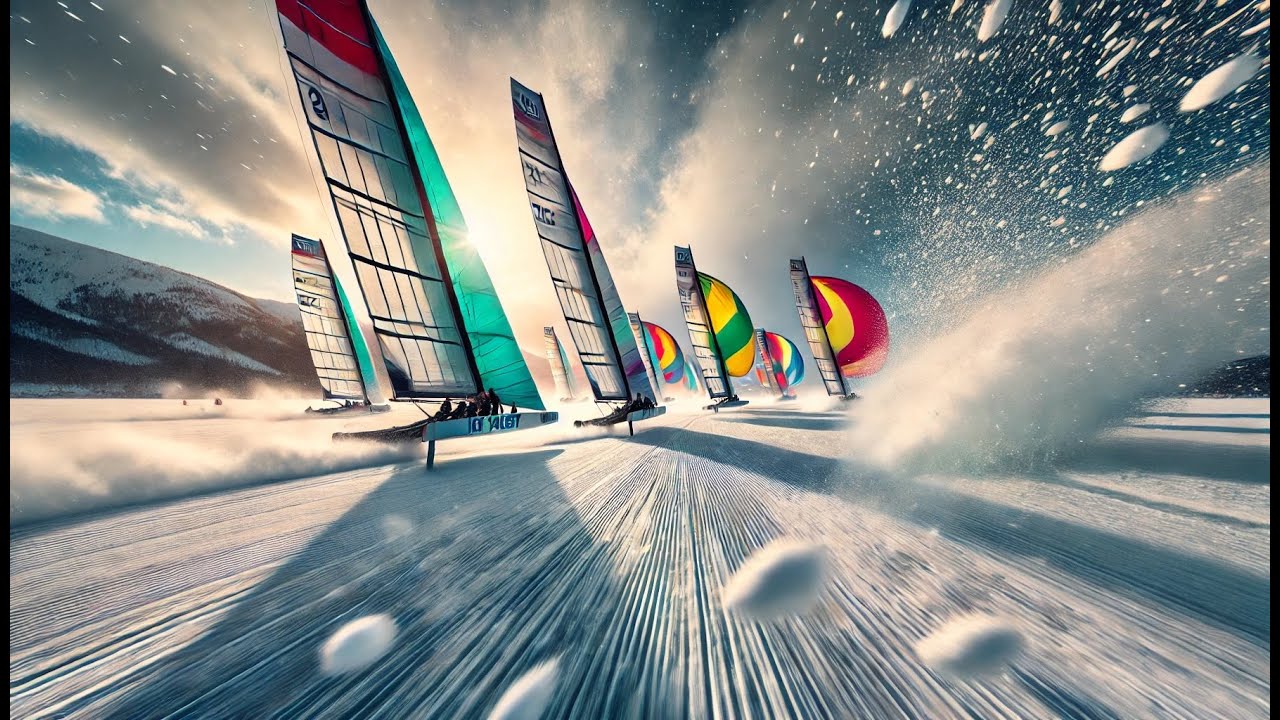 ICE BOATS speed sailing on FROZEN LAKES - a RumJungle Production - YouTube