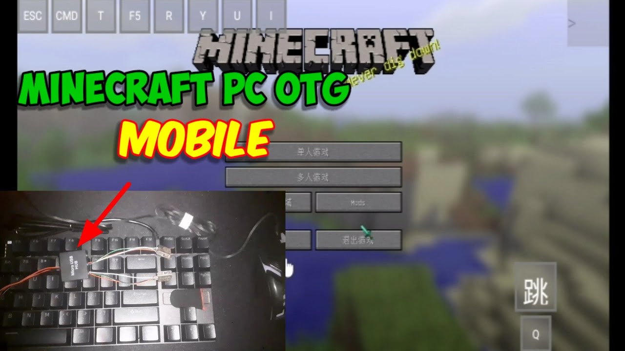 Cách Chơi Minecraft PC Mobile OTG | Minecraft PC OTG - YouTube