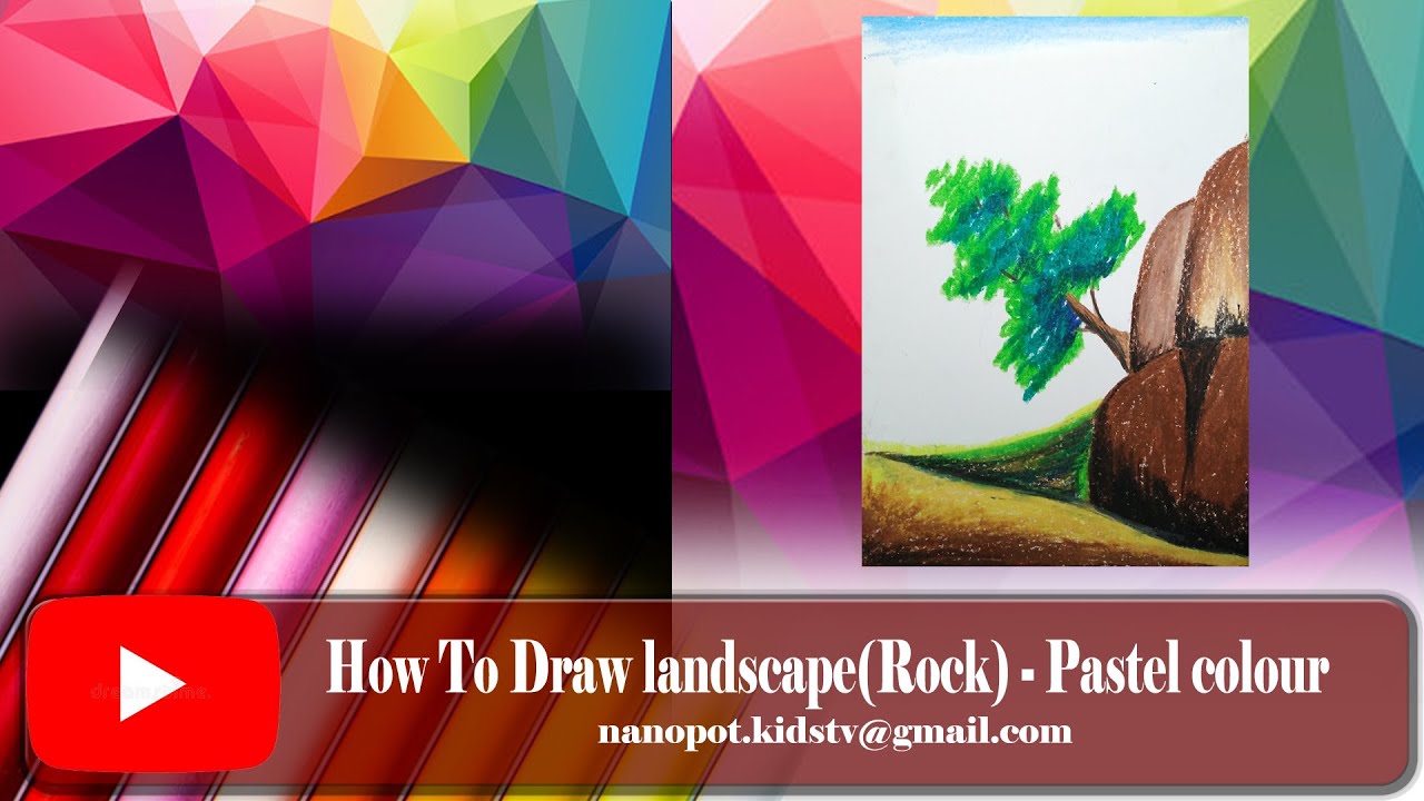 Landscape Rock drawing for kids | Landscape Rock Easy Draw step by step ...