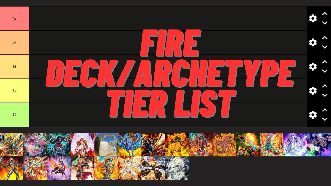 Yu-Gi-Oh Fire Decks Archetypes Aesthetics Tier List - YouTube