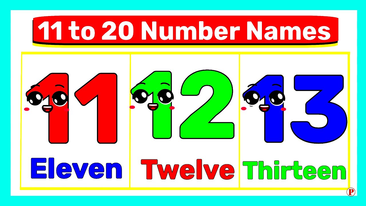 Learn Number Names 11 to 20 | 11 to 20 Number Spelling | Number Names ...