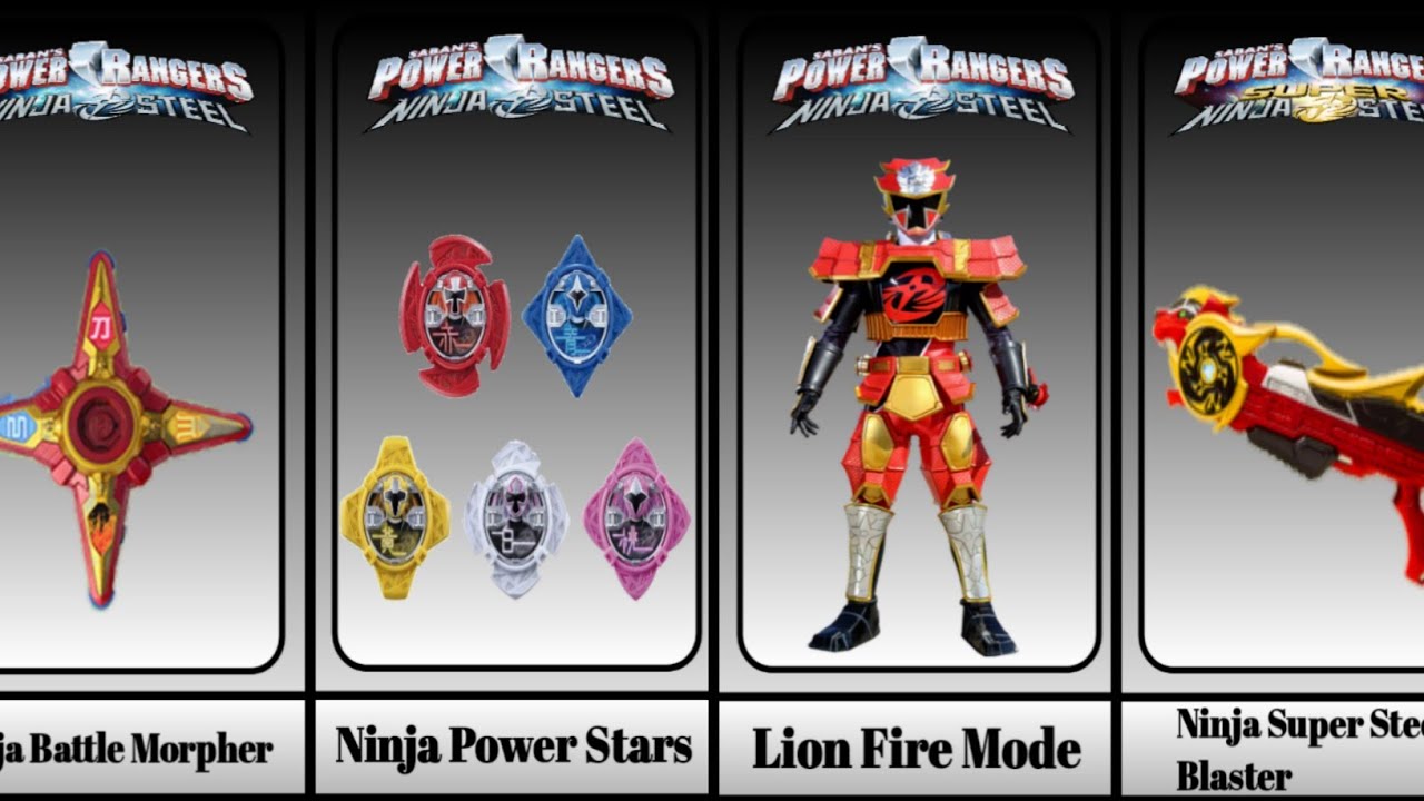 Power Rangers Ninja Steel/Super Ninja Steel Arsenal(weapons) || - YouTube