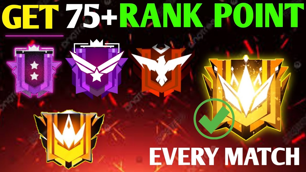 How To Get 75+ Rank Score Points In Free Fire | Rank Push Tips And ...