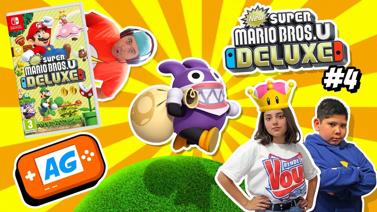 ATRAPAMOS a Caco Gazapo? Super Mario Bros U Deluxe en FAMILIA 3 ...
