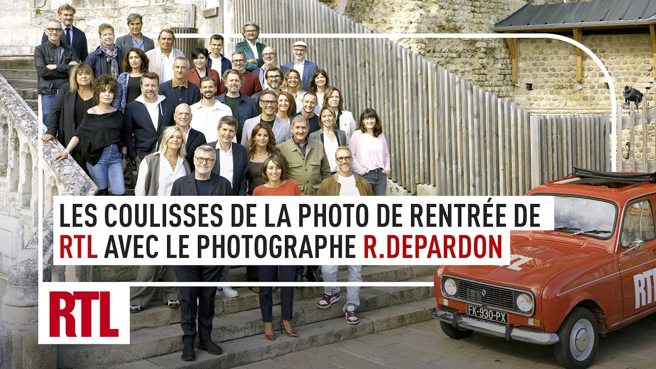 Les coulisses de la photo de rentrée de RTL par le célèbre photographe ...
