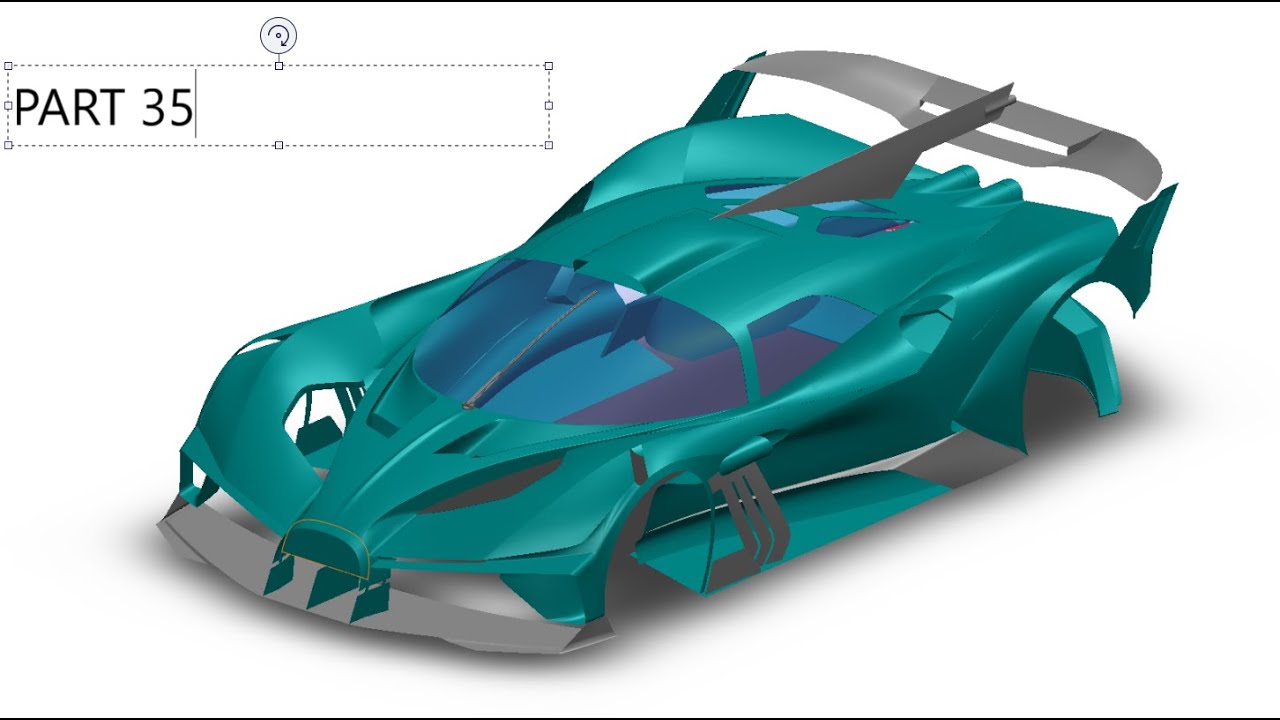 how to design Bugatti Bolide in solidworks part 35 - YouTube