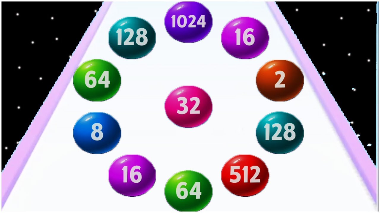2048 Ball Merge Game - Gameplay Walkthrough - Levels 1-10 - YouTube