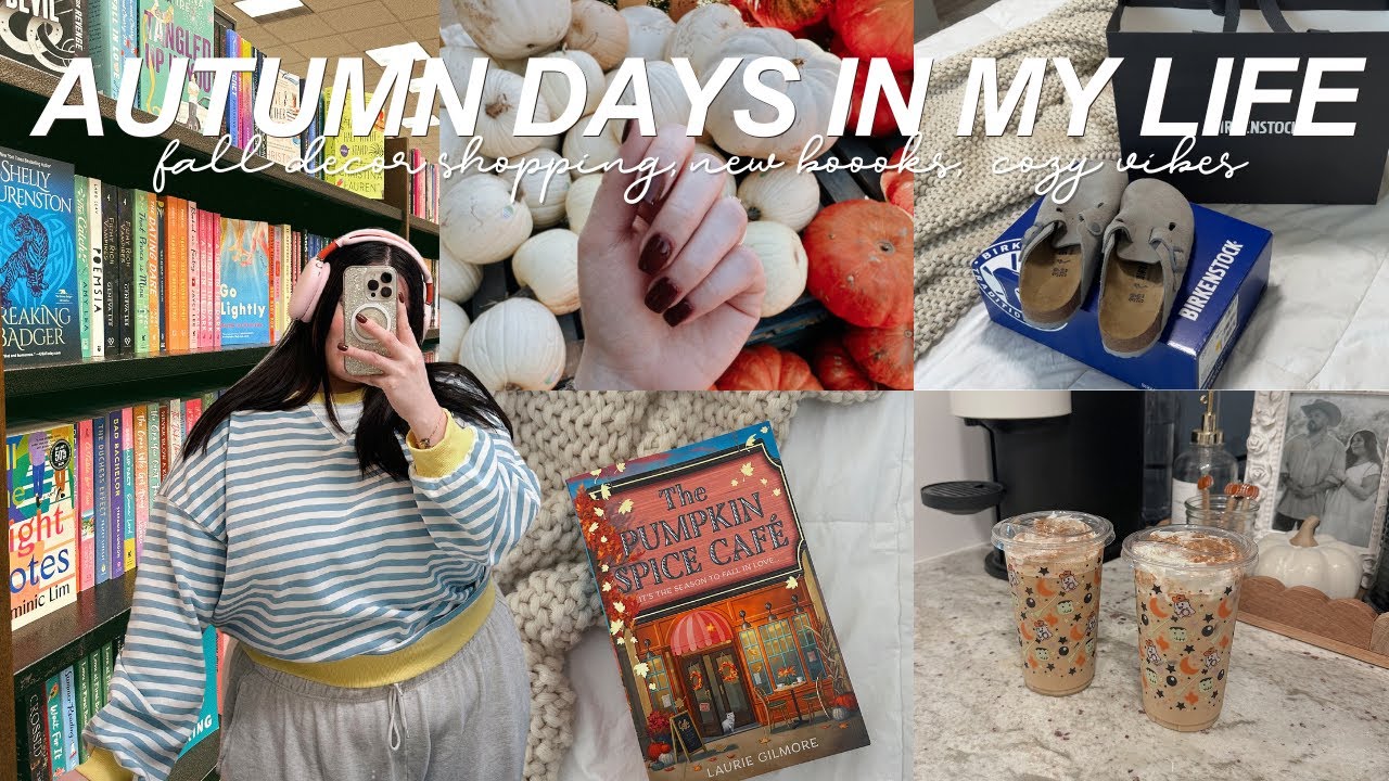 AUTUMN DAYS IN MY LIFE 🍂 fall decor haul, new books, cozy september ...