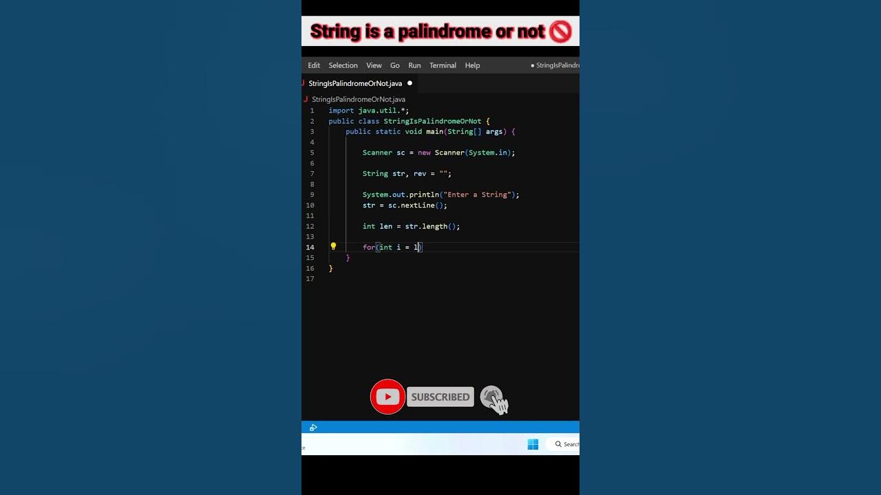 String Is A Palindrome Or Not In Java Easy Way Shorts Palindrome Coding Programming Java