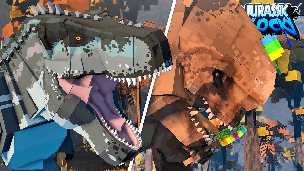 CONSEGUI A SKIN ULTRA RARA TARBOSAURUS! ZEREI O JURASSIC BLOCKY ...
