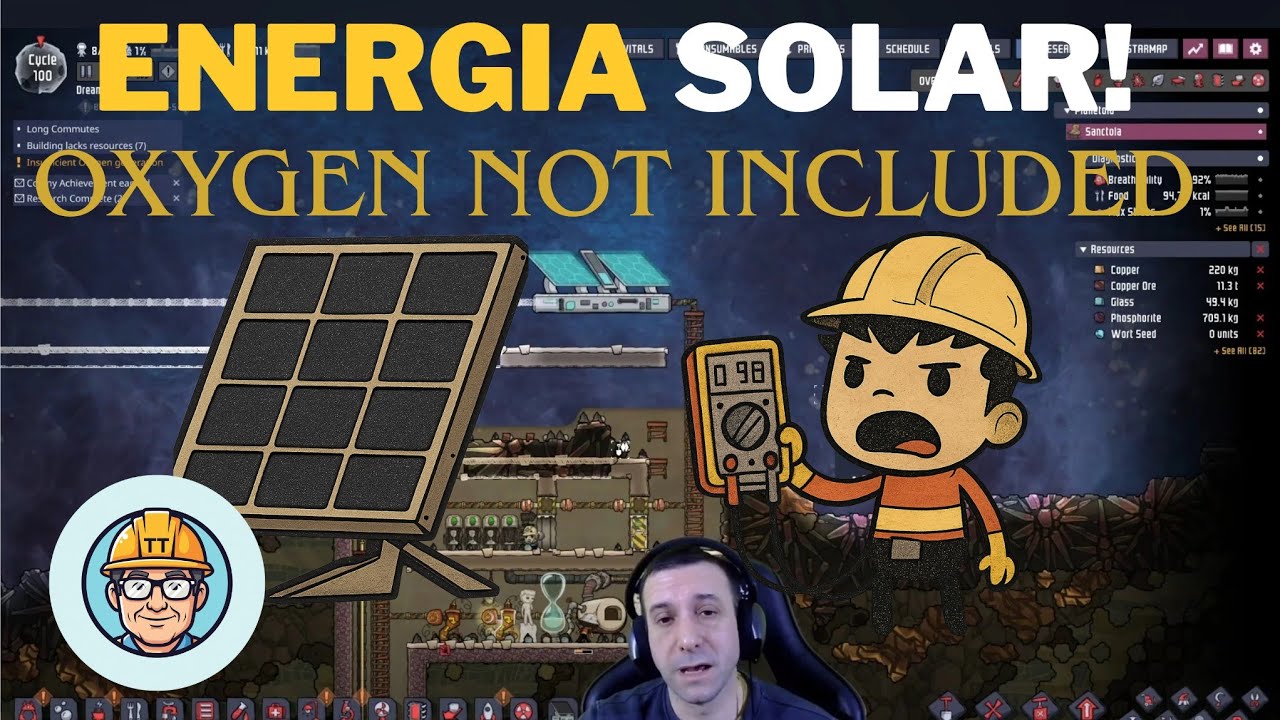 Instalando a Primeira Placa Solar | Oxygen Not Included T2E04 - YouTube