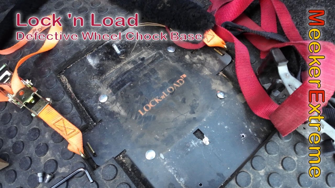 Lock 'n Load Wheel Chock BK-500 - Update: Defective plate! - YouTube