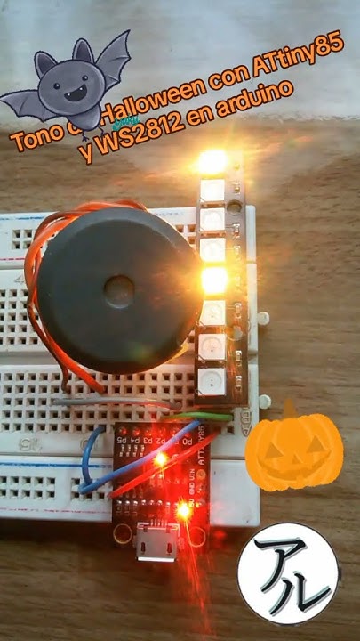 Tono de Halloween con ATtiny85 y WS2812 en Arduino #halloween #neopixel ...