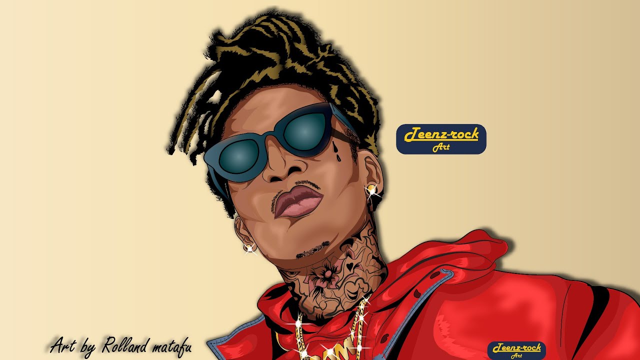 Speedart video On How to To Draw @Wiz khalifa in Cartoon - YouTube
