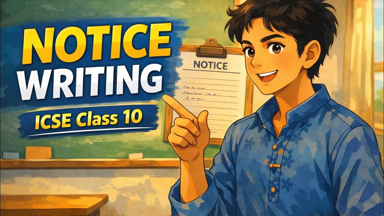 How to Write Notice Writing | ICSE Class 10 | Score Full Marks - YouTube
