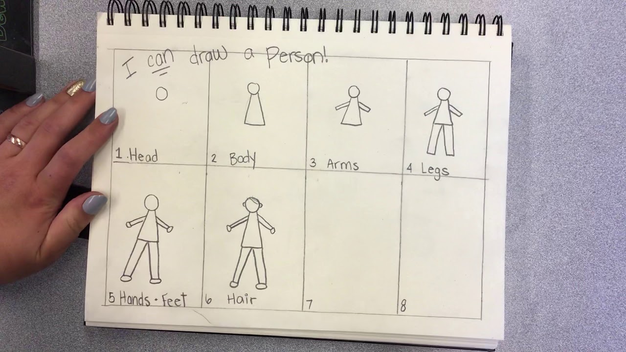 Visual Journal, I Can draw a person. - YouTube