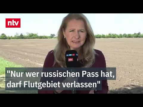 Notstand am Dnipro nach Dammbruch - ntv-Reporterin Nadja Kriewald berichtet | ntv