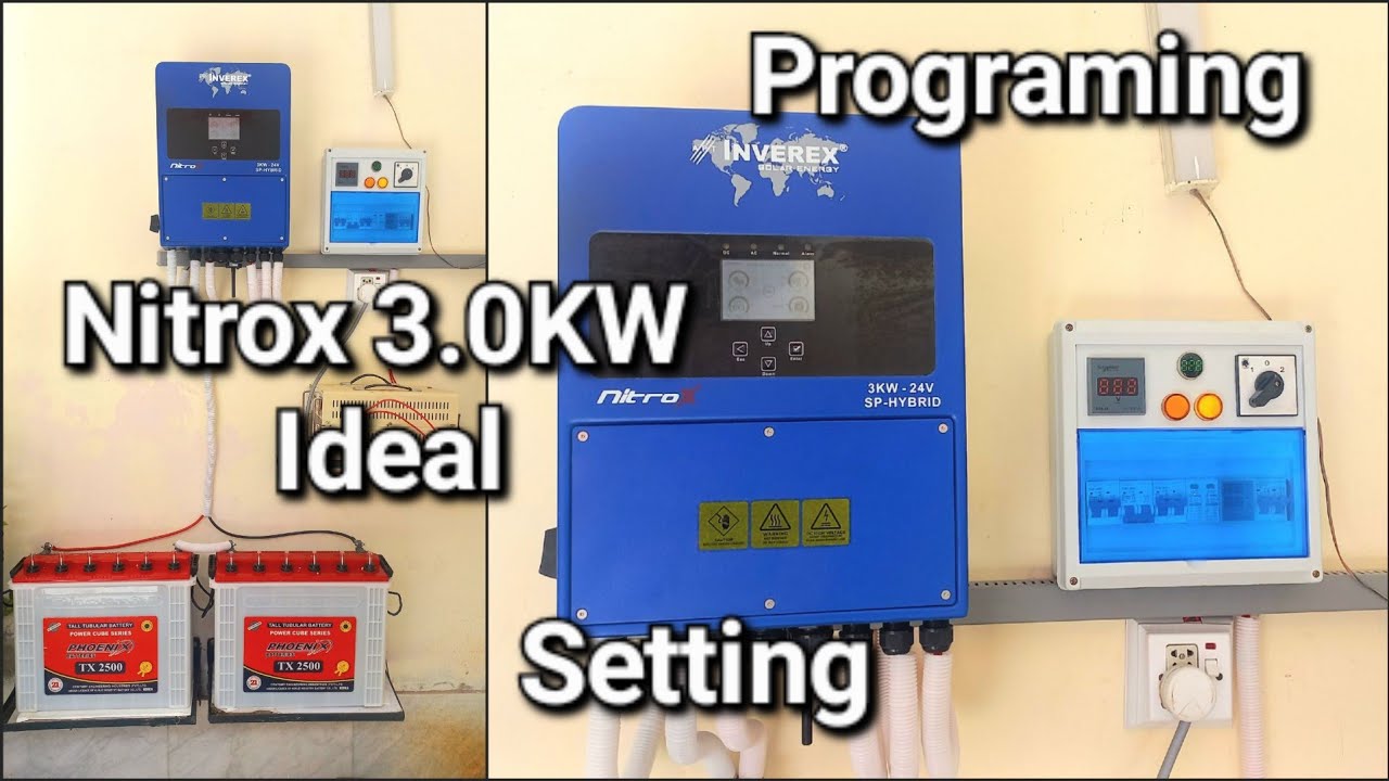 Nitrox 3KW Programing and Setting - YouTube