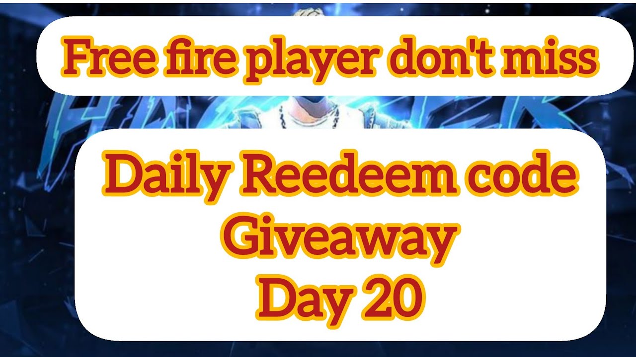Daily Reedeem code GIVEAWAY day 20 - YouTube