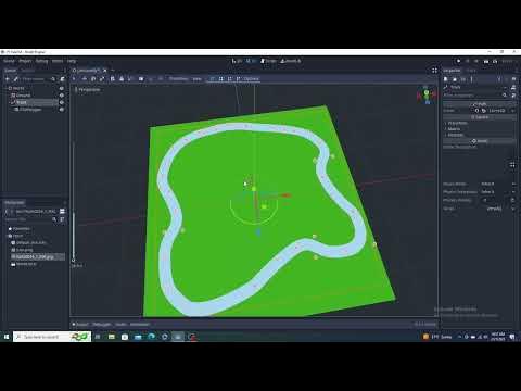 Godot Spline Train Tutorial - 1 - Creating a track! - YouTube