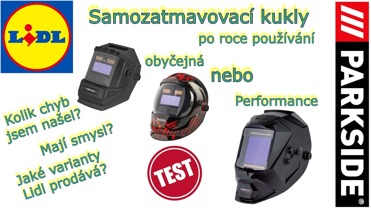 PARKSIDE svářečská kukla PSHL 2 a PERFORMANCE XXL Recenze - YouTube