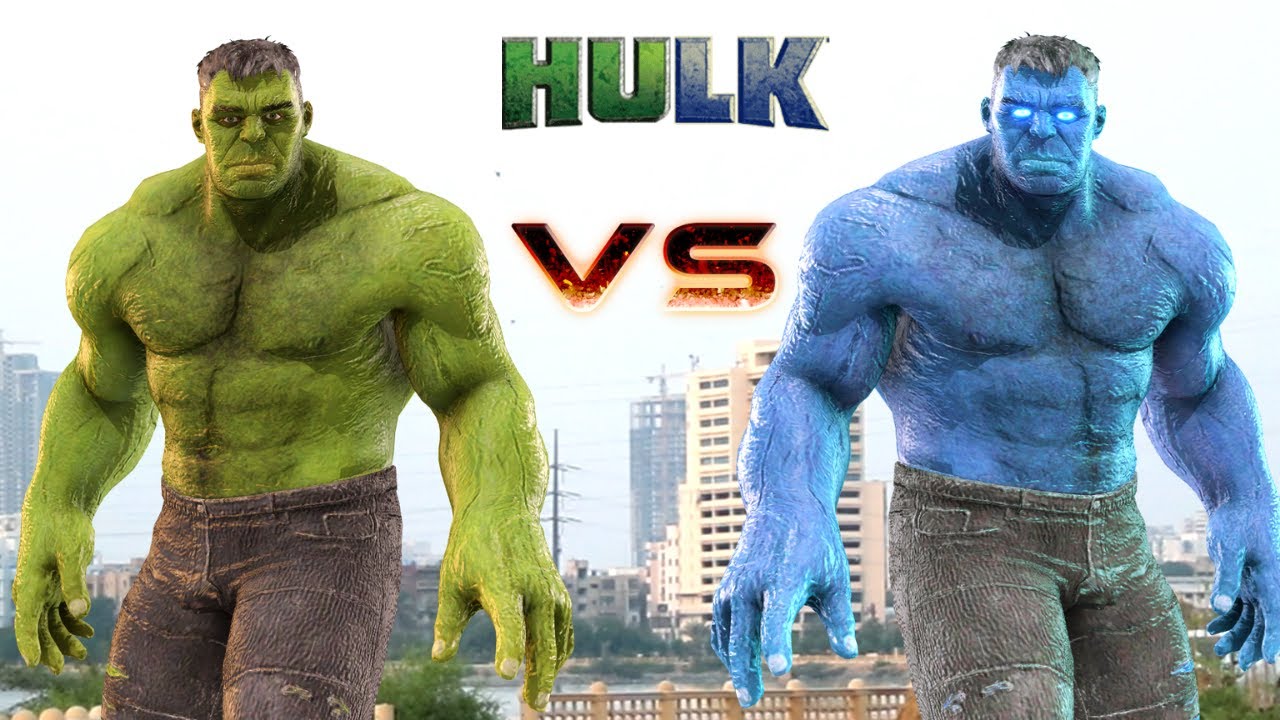 Blue Hulk Vs Green Hulk