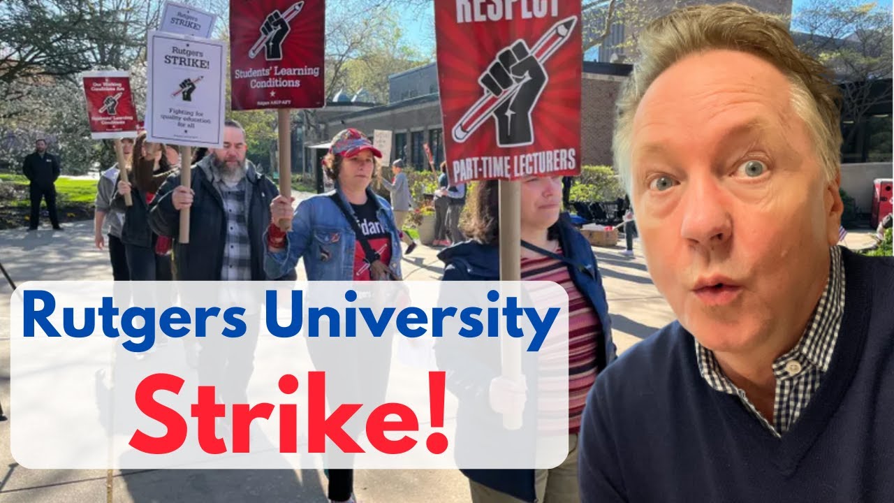 Rutgers University Strike | Adjunct Professor Pay - YouTube